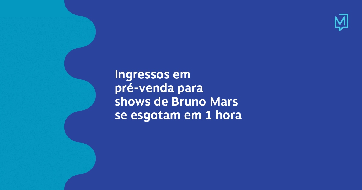 Ingressos em pré-venda para shows de Bruno Mars se esgotam em 1 hora – Meio