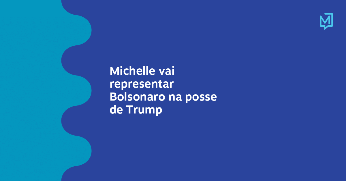 Michelle vai representar Bolsonaro na posse de Trump – Meio