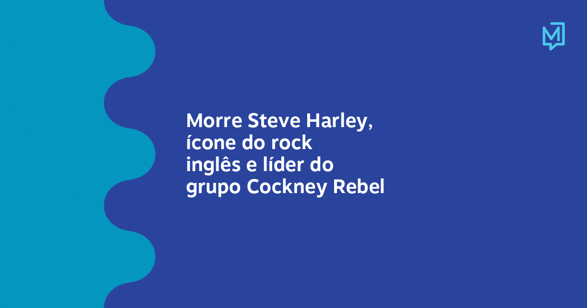 Morre Steve Harley, ícone do rock inglês e líder do grupo Cockney Rebel ...