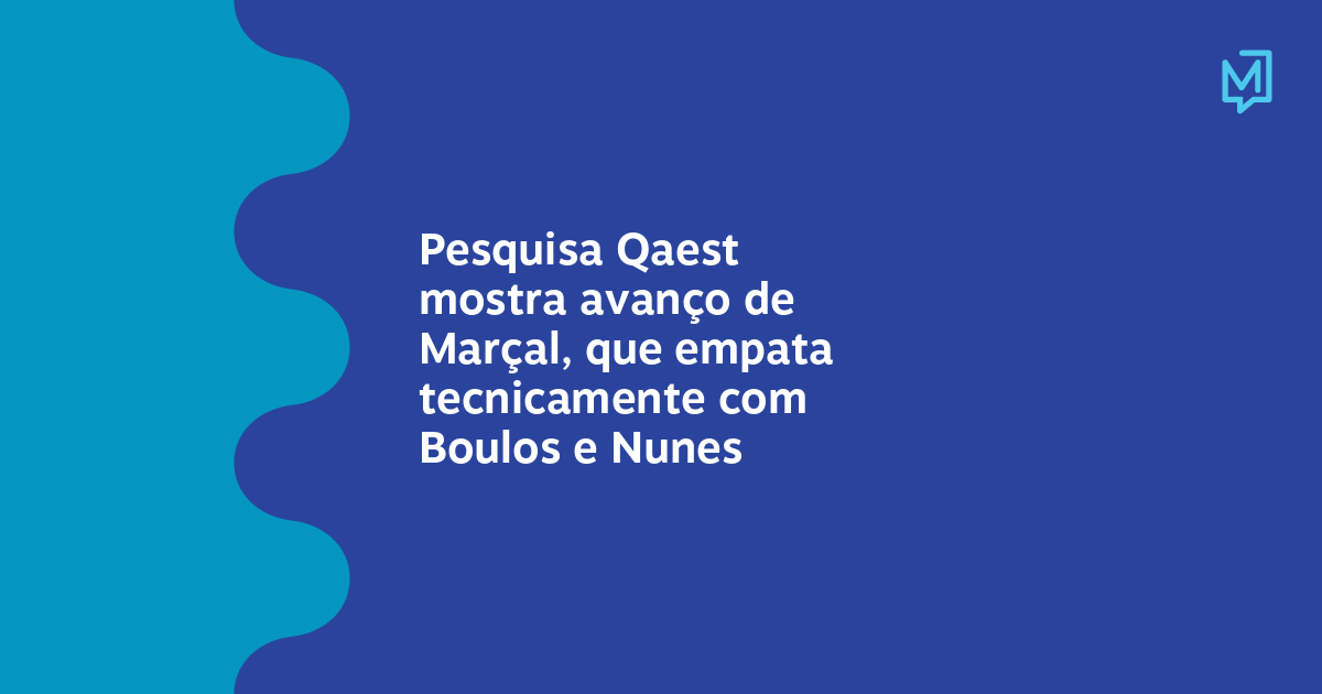 Pesquisa Qaest mostra avanço de Marçal, que empata tecnicamente com ...